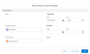 Assign a Service Appointment to a Service Crew in Field Service ...